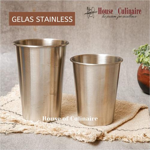 Jual Gelas Stainless SUS 304 Korean Cup Milk Tea - 300 ml 500 ml - 300 ...