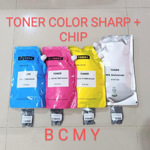 Jual Toner Fotocopy SHARP Color Warna Refill Isi Ulang Plus Chip ...