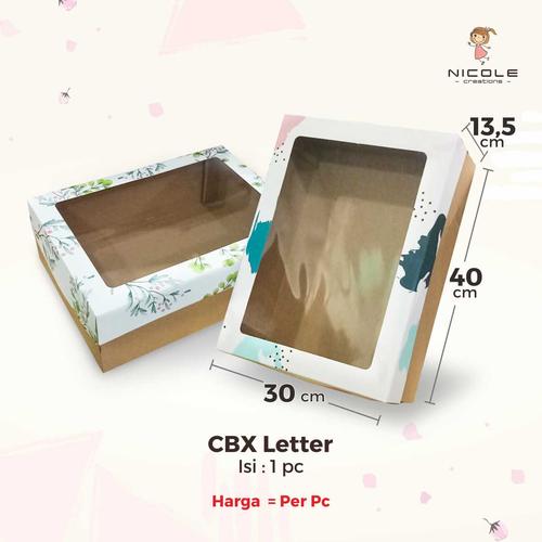 Jual Cake Box/Packaging Kue/Kotak Kue Letter uk 30 x 40 cm by Nicole ...