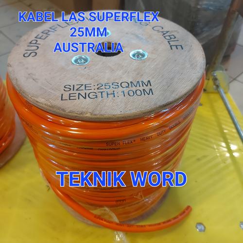 Jual KABEL LAS SUPERFLEX 25MM AUSTRALIA / WELDING CABLE SUPERFLEX 25MM ...