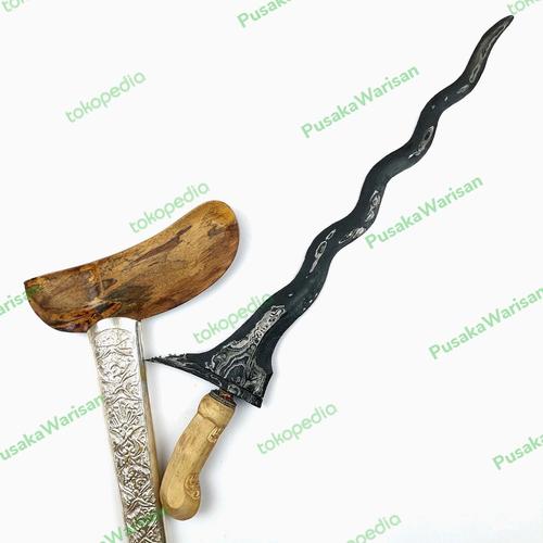 Jual Keris Sepuh Buto Ijo Pamor Dwi Warno Rojo Gundolo Tirto Tumetes ...