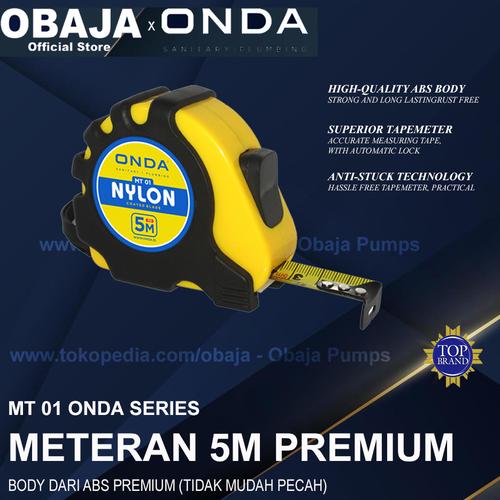 Jual Measuring Tape/ Meteran MT 01 Onda 5M Industri Premium - Kota ...