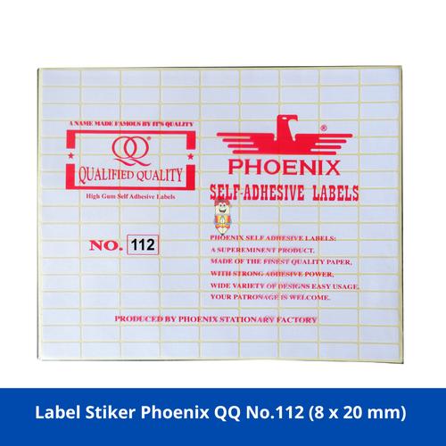 Promo Label Stiker Phoenix QQ No.112 Kertas Harga Nama Undangan 8 x 20 ...