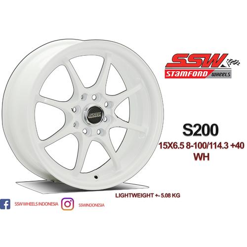 Jual Velg Mobil SSW S200 R15 x 6.5 PCD 4x100/114.3 +40 WH Toko Surabaya - Kota Surabaya - Makmur ...