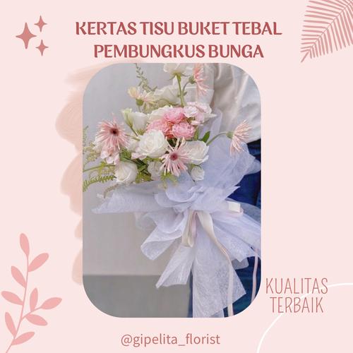 Jual KERTAS TISU BUKET TEBAL PEMBUNGKUS BUNGA WHITE - Jakarta Barat ...