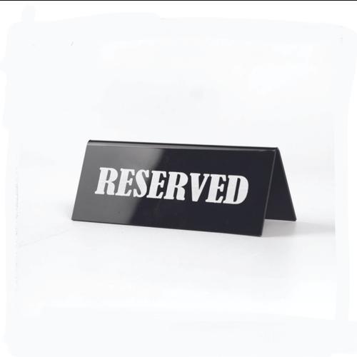 Jual tanda reserved meja cafe dan resto akrilik minimalis acrylic ...
