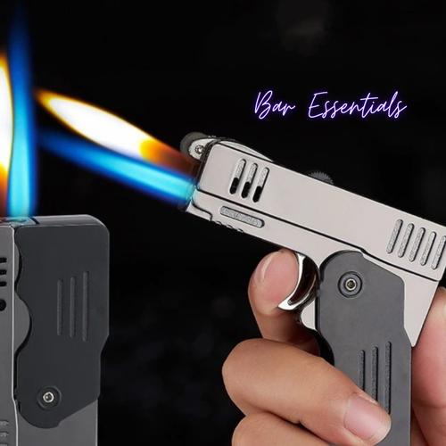 Jual Unique Pocket Pistol Gun Dual Flame // Torch Fire Mini Gun Pocket ...