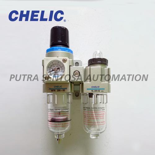 Jual 2 COMBINATION AIR SERVICE UNIT 1/4" AUTO DRAIN CHELIC NFC-200-02A ...