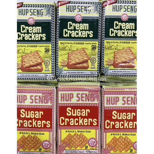 Jual HUP SENG MINI SUGAR CRACKERS CREAM CRACKERS 125GR | ROTI HUPSENG ...
