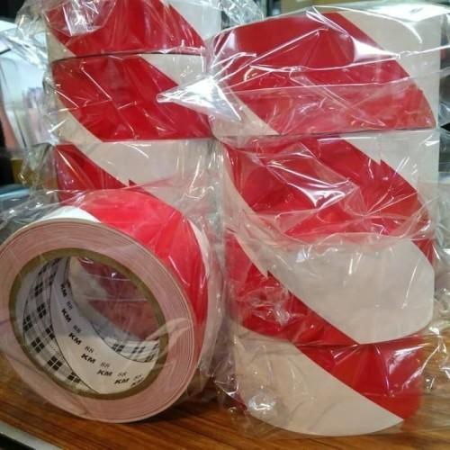Jual Safety Line- Police Line Merah Putih 3incx 300 Meter Pita Barikade ...