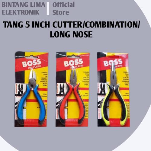 Jual Tang 5 Inch Cutter /Combination/Long Nose Merk BOSS - Tang Cutter ...
