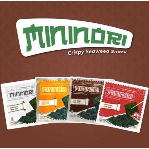 Jual Snack mininori rumput laut (1 pak isi 12pcs ) cemilan rumput laut ...