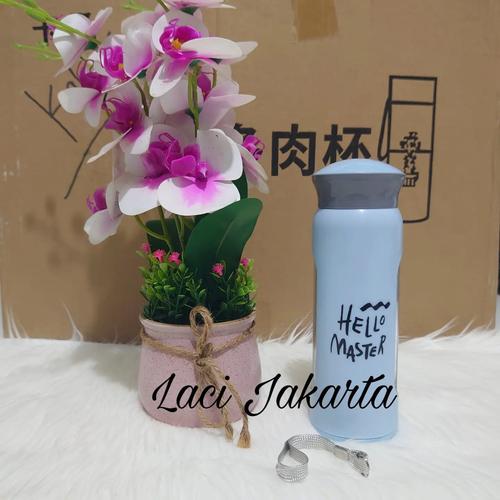 Jual Botol Minum Hello Master Cover Plastik Tali Limited Edition 420Ml ...