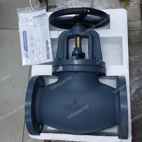 Jual globe valve 5k 4"/globe valve 5k-100 onda/globe valve cast iron 5k ...