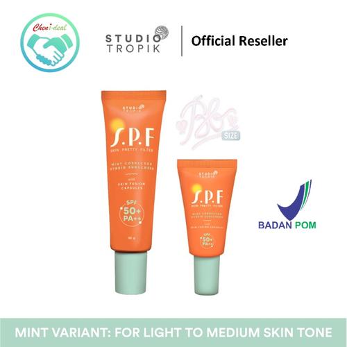 Promo Studio Tropik Skin Pretty Filter SPF 50+ PA++ - Mint 15gr ...