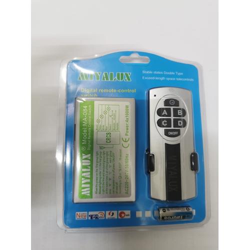 Jual Remot Saklar Remote Switch Wireless 4 Way / 4 Jalur Channel 1000 ...