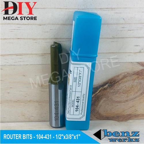 Jual Router straight bit / mata profil 9,5 mm x 1/2" benz werkz ( 104 ...