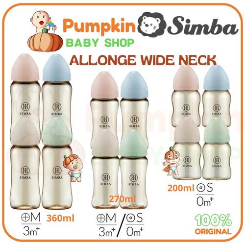 Jual SIMBA Allonge Wide Neck / Botol susu anak /Botol susu Simba - PINK, 360ml / Cross M ...