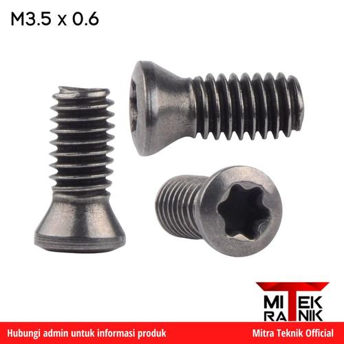 Jual baut holder bubut - baut facemill - baut insert M3.5 x 0.6 x 10-12 ...