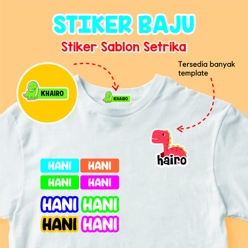 Jual Stiker Baju / Stiker Kain - LB 13 - Kota Semarang - Wow Stiker ...