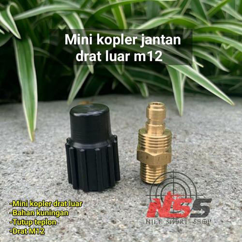 Jual Mini kopler jantan drat luar / Mini kopler jantan drat M12 ... Jual Mini kopler jantan drat luar / Mini kopler jantan drat M12 ...