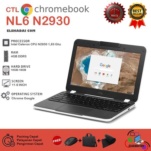 Jual Netbook CTL Chrombook NL6 Intel Celeron N2930. cam wifi mulusss ...