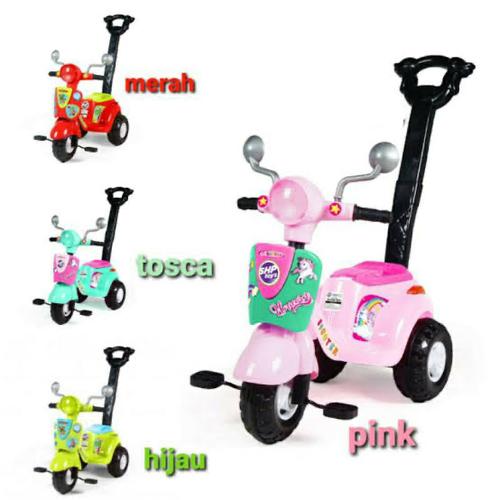 Jual SEPEDA SCOOTER DORONG ANAK | SCOOTER 609 - Merah Muda - Jakarta ...
