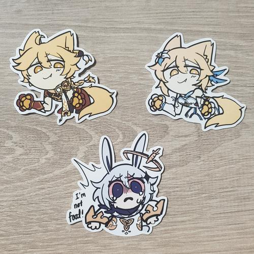 Jual Genshin Impact Sticker Aether Lumine Paimon Kemonomimi Set Tofuaru ...