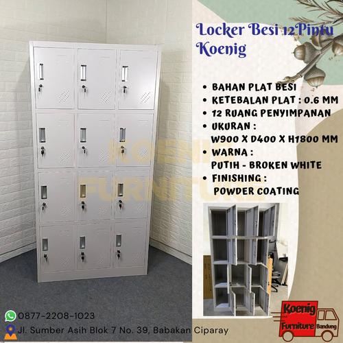 Jual Locker 12 Pintu Koenig KG LC12 / Locker Besi Murah / Loker ...