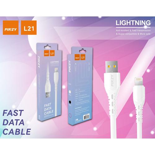 Promo Kabel Data PINZY L21 2.4A USB Type Lightning Support Data ...