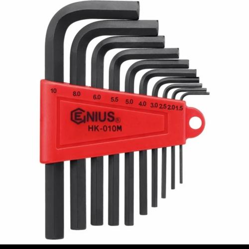 Jual genius allen key set kunci L set mm 1,5-10mm ( HK-010M ) - Jakarta ...