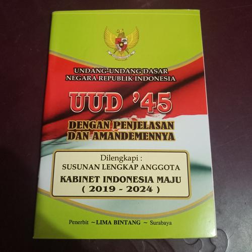 Jual UUD 45 DENGAN PENJELASAN DAN AMANDEMENNYA SERTA SUSUNAN KABINET ...