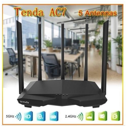 Jual Tenda AC7 AC1200 Smart Dual Band Wifi Wireless Router 5 Antena ...