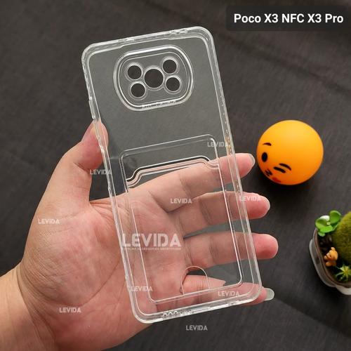 Jual Poco X3 Nfc Clear Wallet Card Case Bening / Card Holder Kart ...