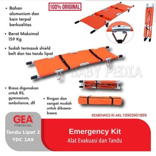 Jual Tandu Lipat 2 GEA / Folding Stretcher GEA / Tandu Evakuasi GEA YDC ...