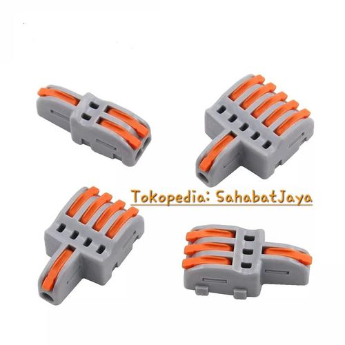 Jual Konektor Kabel NV-F12/F13/F14/F15 Sambungan Kabel 1 Lubang ke 2/3/4/5 - NV-F2 Orange ...