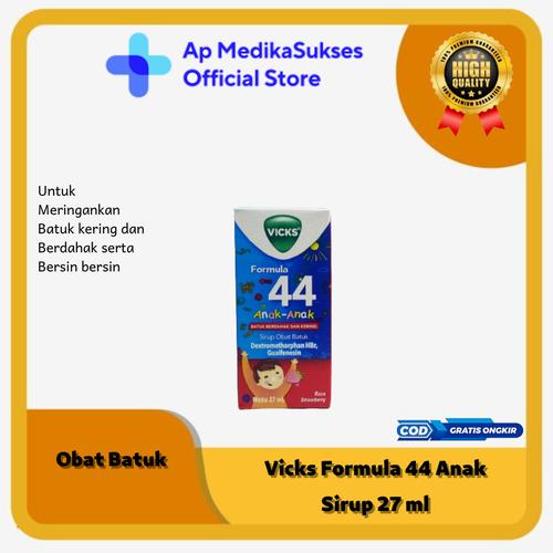 Jual Vicks Formula 44 Anak Sirup 27 ml | Obat Batuk Kering Anak Rasa ...