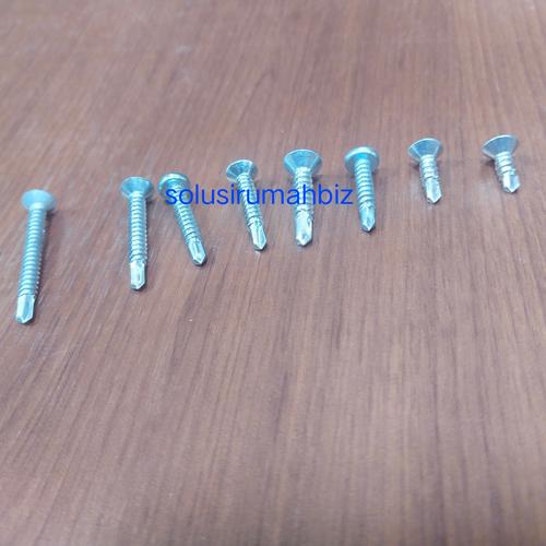 Jual perbiji sekrup sds besi kepala obeng + plus skrup baut roofing ...