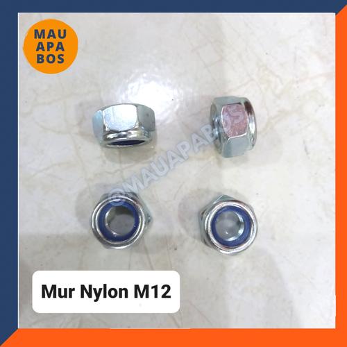 Jual Locknut Nylon / Mur Nylon M12 P1.75 K19 Galvanis Putih - Kab ...