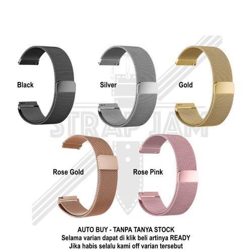 Jual Milanese Loop Strap 18mm 20mm 22mm Universal Tali Jam Tangan ...