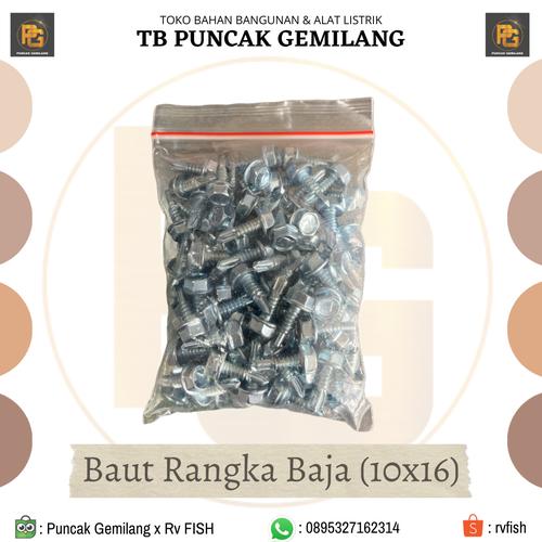 Jual Baut Baja Ringan 10x16 Baut Taso Isi 100 Lion Baut L - Kota ...