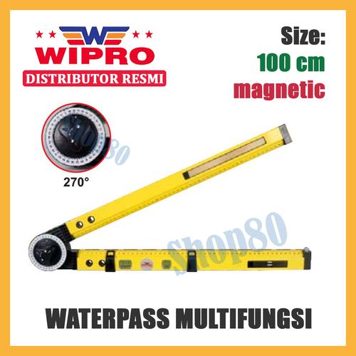Jual Wipro Waterpass Magnet Waterpas Water Pass Angle Sudut Siku L ...
