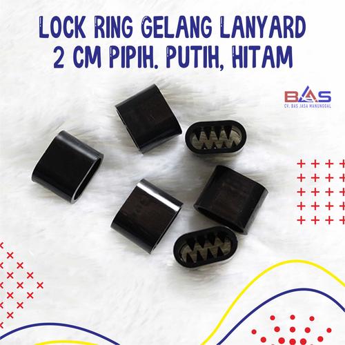 Jual Lock Ring Untuk Gelang Lanyard Ukuran 2 cm - Pipih, Hitam & Putih ...