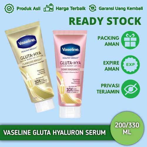 Jual Vaseline Healthy Bright Gluta Hyaluron Niacinamide Serum UV Lotion ...