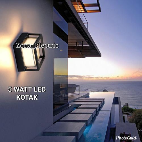 Jual LAMPU DINDING MINIMALIS 5 WATT LED / WALL LIGHT OUTDOOR WATERPROOF ...