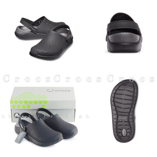Jual Crocs Literide Clog Sepatu Sandal Pria dan Wanita Hitam - Kab ...