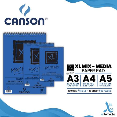 Jual * BUKU SKETSA GAMBAR CANSON XL MIXED MEDIA A4 SKETCHBOOK WIREBOUND ...