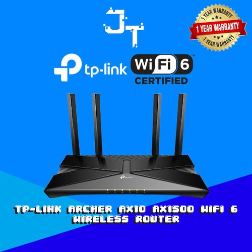 Jual TP-Link Archer AX10 AX1500 WiFi 6 Dual Band Gigabit Wireless ...