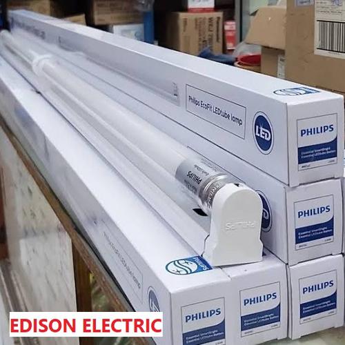 Jual PHILIPS Lampu TL T8 LED Tube ECOFIT+Body Lengkap 16W/8W Putih - 8W ...