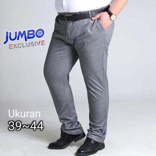 Jual Celana Formal Jumbo Pria Kerja Kantor Panjang Bahan Slimfit Big Size - Kab. Pemalang ...